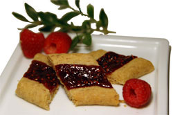 Raspberry Linzer Bars