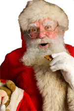 Santa Eating Cookies