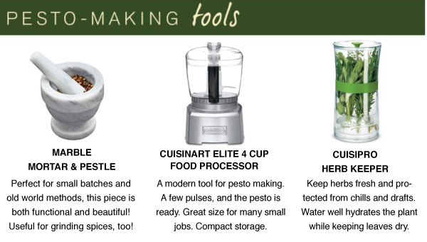 Put Your Pesto On! Traditional and Contemporary Variations