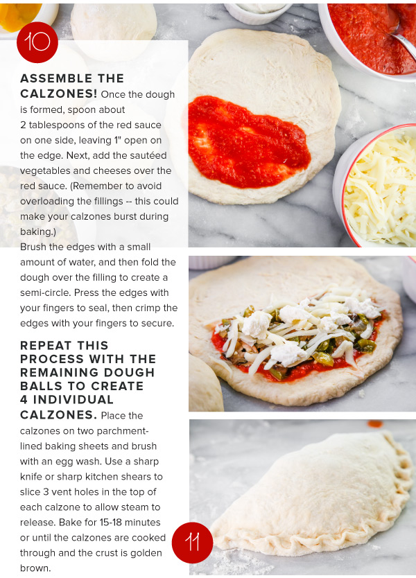 Start a New Favorite! Easy-Cheesy Calzones